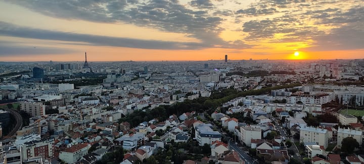 Appt Complet. Dernier Etage - Vue Panotour Eiffel - Issy-les-Moulineaux