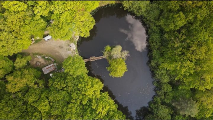 Cabanon Dans Forêt + éTang Privé - Segré