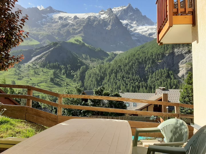 Appartement "Marmotte" Terrasse Vue Glaciers N°101 - La Grave
