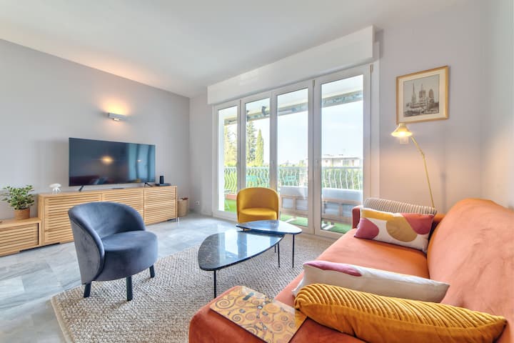 Rose Des Sables - Appartement Calme Et Rénové - Antibes
