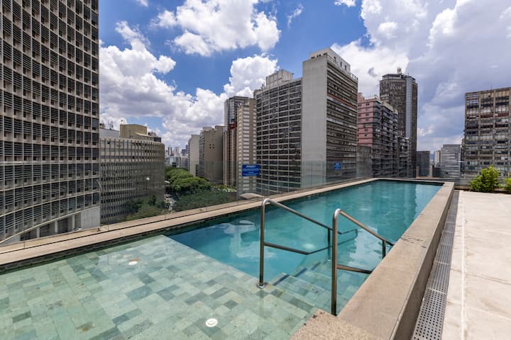 Sp1309 Apê Confortável Na Bela Vista  - Ac/piscina - Brasil