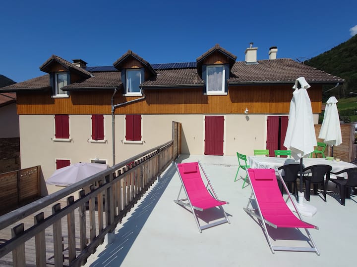 Gîte De La Jeanotte 3* - 10 Pers 4 Ch 6 Lits Sauna - Allevard