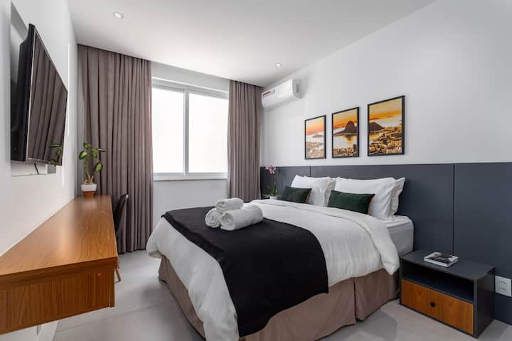 Unhotel - Design Studio Av Atlântica Em Copacabana - Ipanema