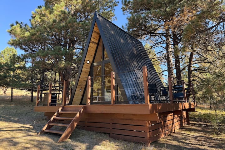 Tiny A-frame Retreat | Glamping • Hot Tub • Nature - Colorado