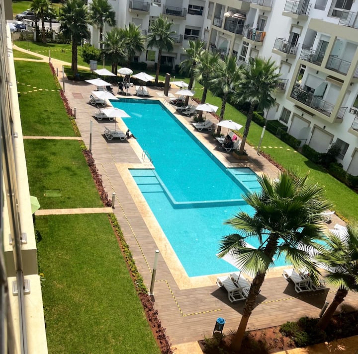 #Appartement Avec Vue Imprenable Sur Piscine - Bouznika