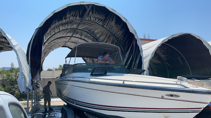 Formula Racing Boat ! - Lefkada