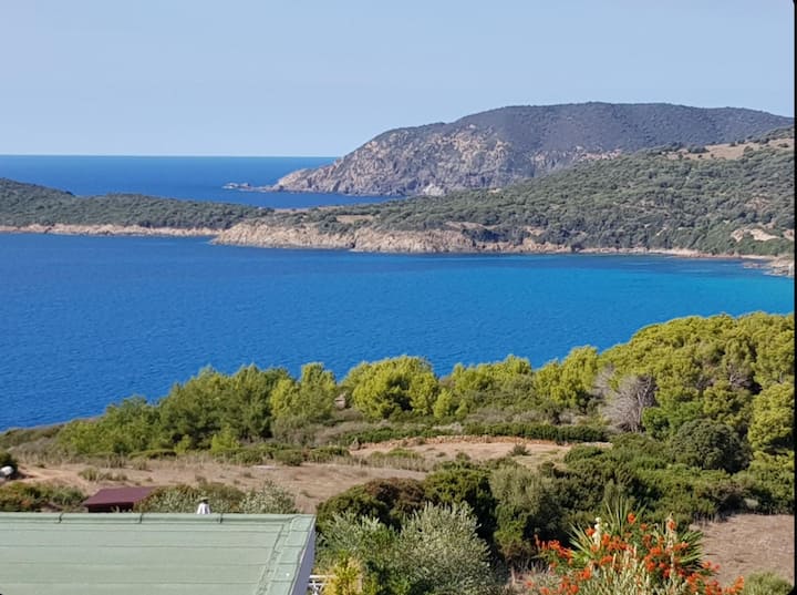 Pte Villa  Clim, 3*,vue Mer,3 Chbres, Park. Privé. - Cargèse