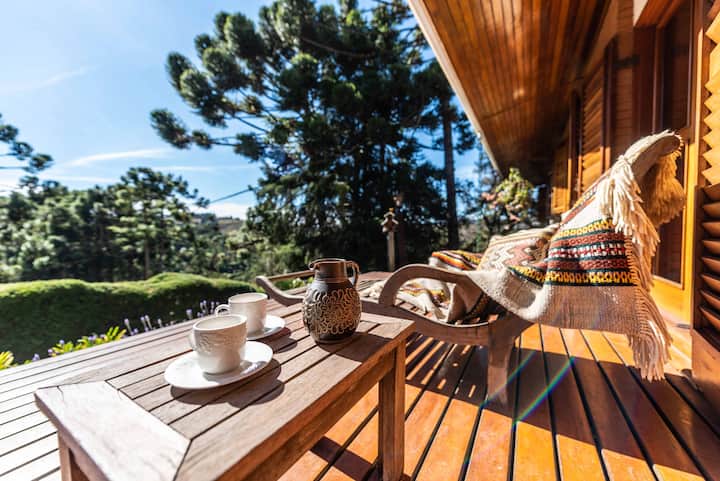 Campos: Casa Alto Padrão Encantadora-lareira/wifi - Campos do Jordão