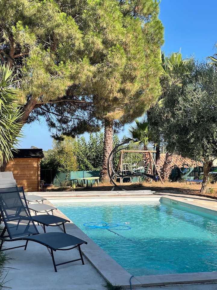Studio Le Palm Piscine Entre Hyeres & Carqueiranne - Var