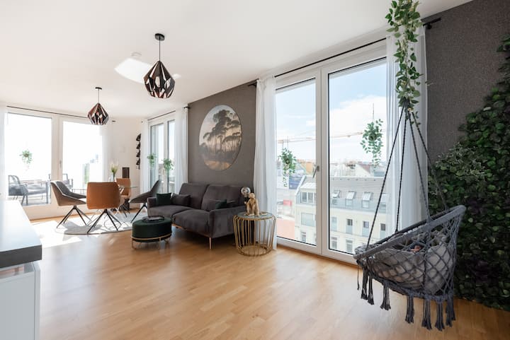 Designer Apartment On The Old Danube - Wiedeń