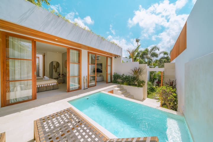Villa Tropicale Exquise D'une Chambre à Pererenan - Canggu