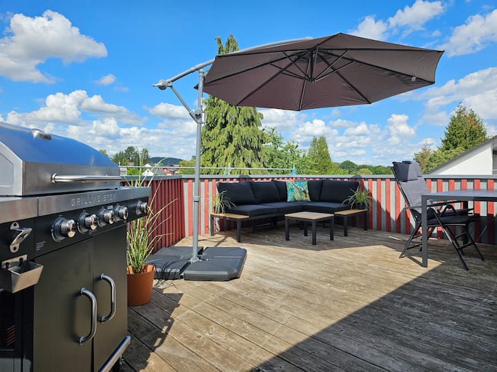 Tucan - Terrasse Avec Vue, Bbq, Ps4+stream - Lahntal