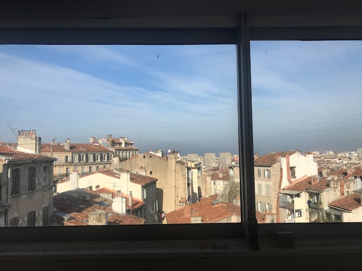 Vue Toits, Mer Et Collines - Marsella, Francia