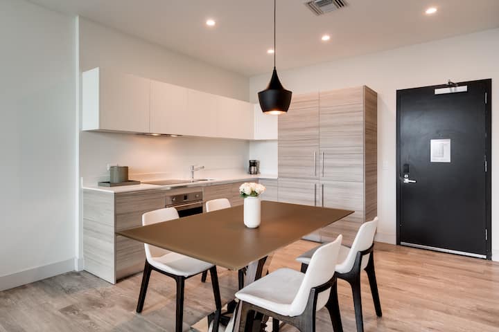 Stylish Two-bedroom Condo, Kitchen & Living Area - Hollywood, FL