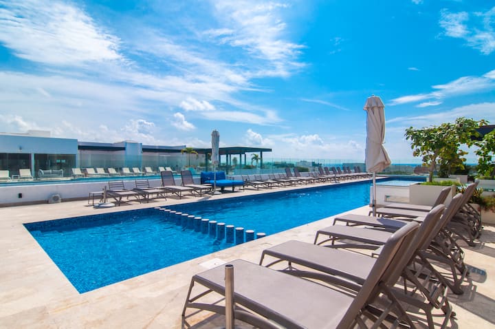 Serene Apart With Balcony| Near 38th Beach| Casago - Playa del Carmen