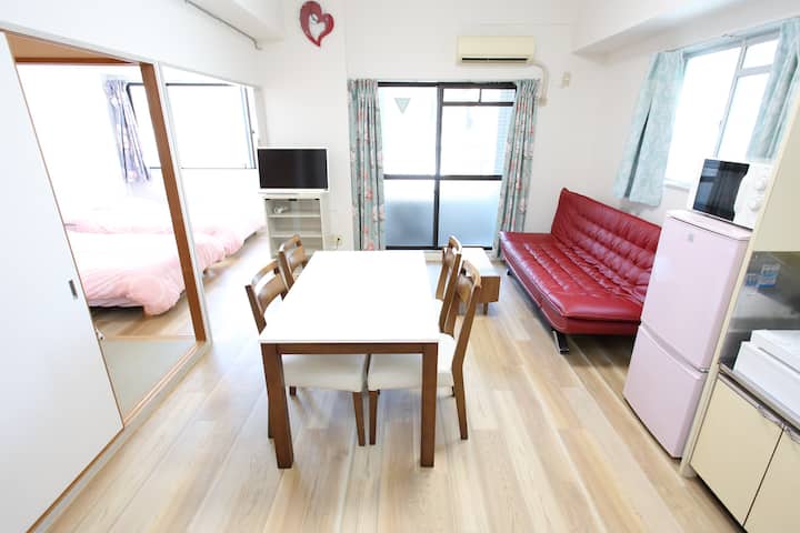 心斎橋ショッピング、レストランエリア！道頓堀、黒門市場、全て徒歩圏内/ - Osaka