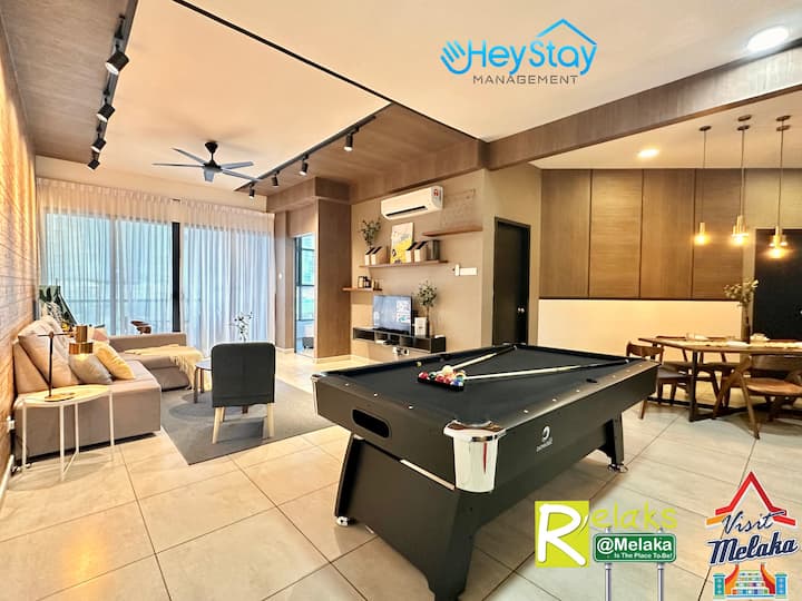 Atlantis 6-10pax/townjonkerst/videosgame/pooltable - Malacca