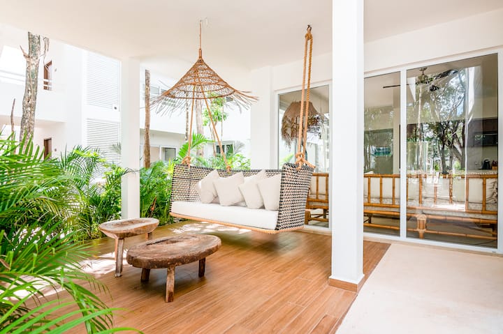 Full Charming Boho 2 Bedroom Condo W Private Patio - Tulum