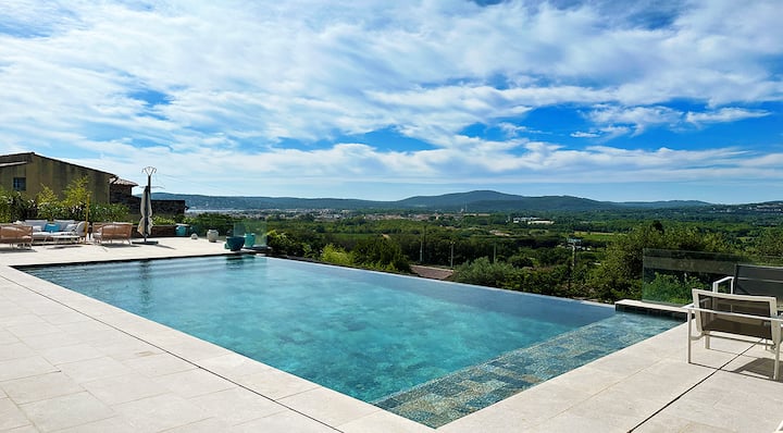Villa De Luxe, Vue Mer & Spa à 10 Min De St-tropez - Ramatuelle