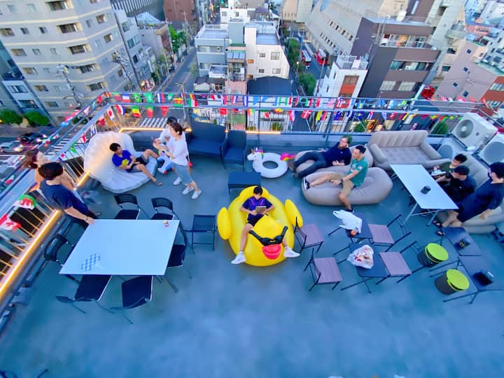 4套卫浴 4台洗衣機 Skytree地鐵徒步5分  機場直達 廚房 有電梯 Amin Hotel - Tokyo