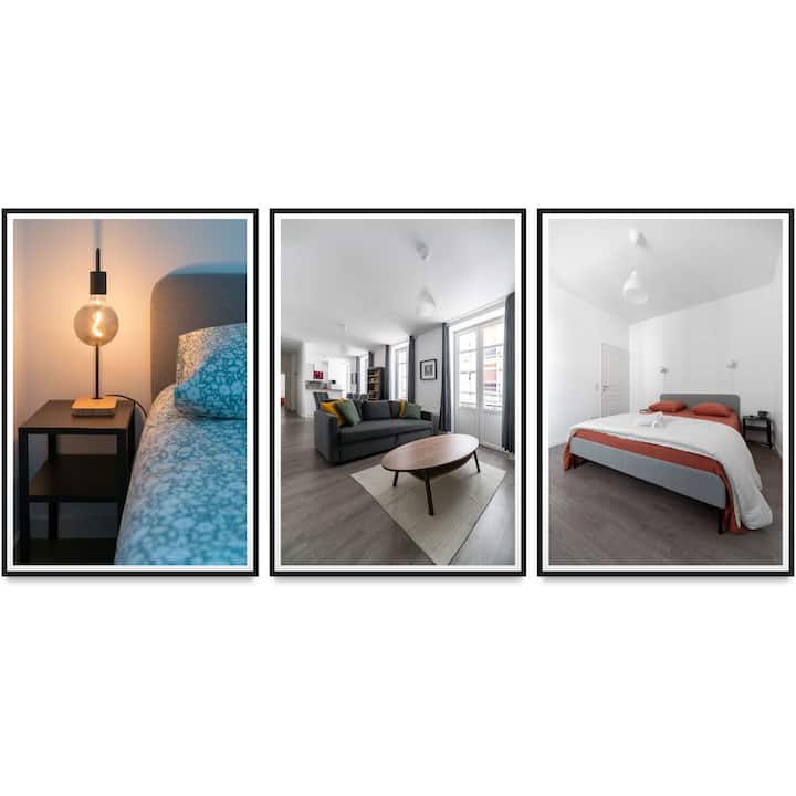 Grand Appartement Design, 3 Chambres, Centre Ville - Bellerive-sur-Allier