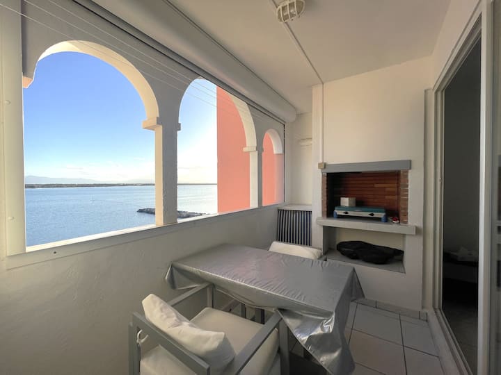 Bel Appartement 4 Pers Terrasse Vue Lac Marin - Le Barcarès
