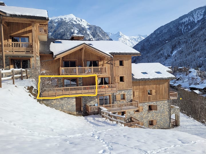Appartement 2/4 Pers - 40m2 - Piscine -Vue Dégagée - Champagny-en-Vanoise