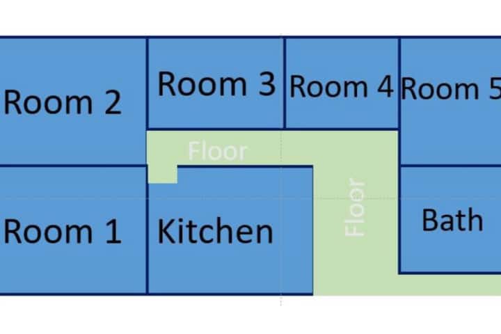 Apartment Mit 5 Schlafzimmer Küche U. Bad - Rastatt