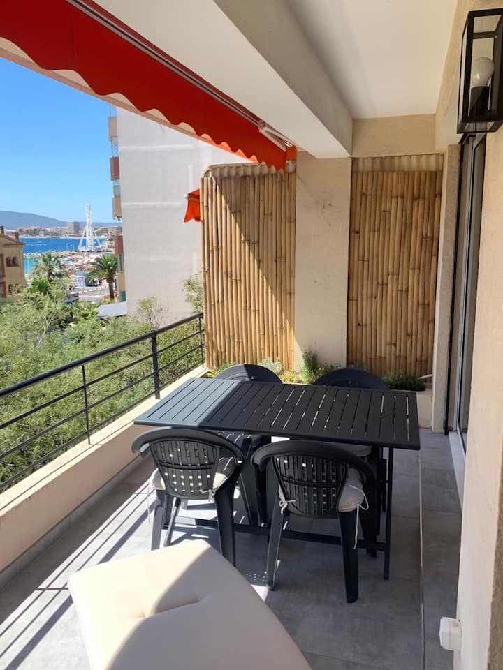F3 100 M De La Plage Calme Vue Mer Grande Terrasse - Saint-Raphaël