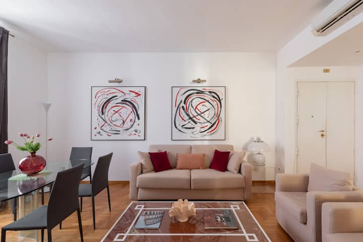 iFlat | Red Roman Flat with terrace - Airbnb