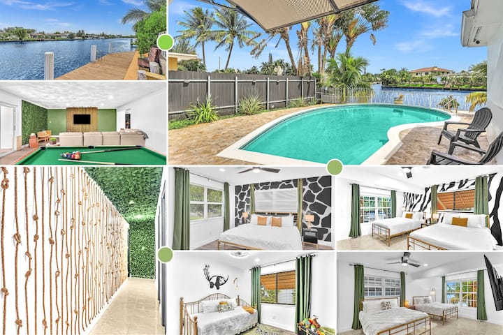 Waterfront Pool Villa On The Lake - Fort Lauderdale