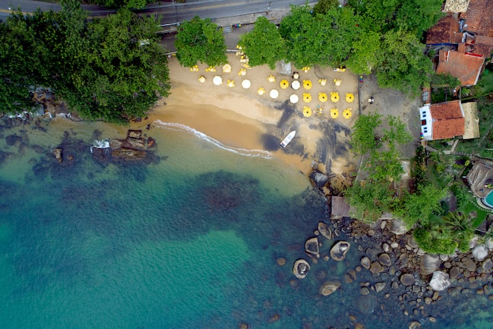 12 Pessoas Praia Do Portinho Ar Piscina Churrasq - Ilhabela