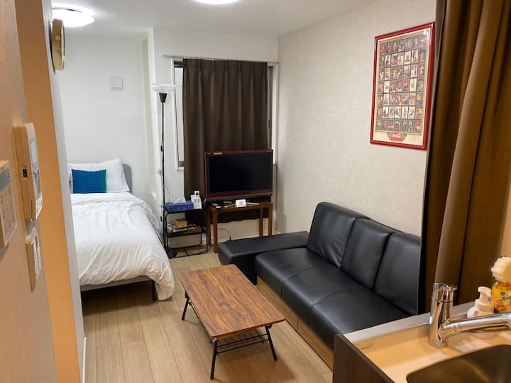 1ldk/西新宿駅徒歩5分/新宿駅まで電車一本/長期滞在最大５名 - Shinjuku City