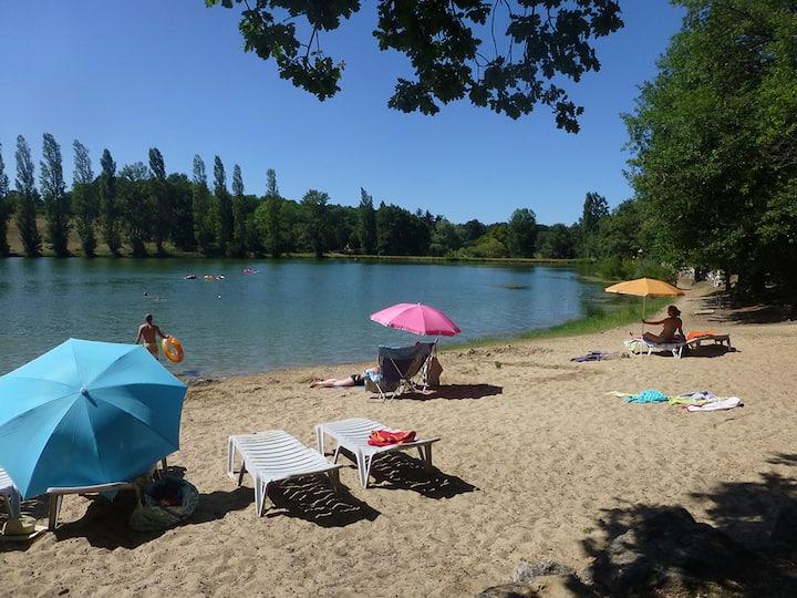 Tenthuisje Bij Eigen Natuur Zwemmeer - Dordogne