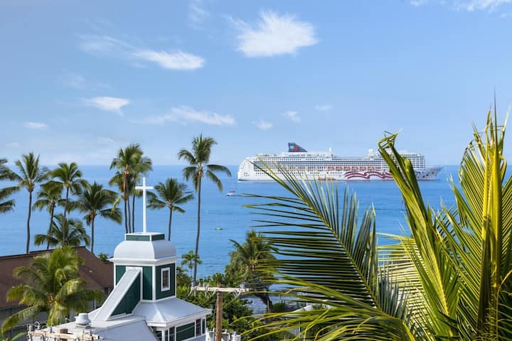 Ocean View! Kailua Village #603  1 Block To Bay! - Kailua-Kona, HI