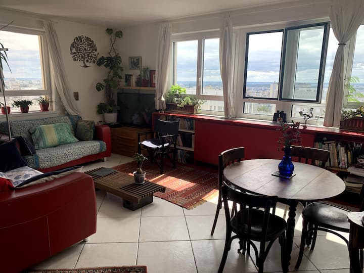 Grand Appartement Vue Panoramique Sur Paris - Paris