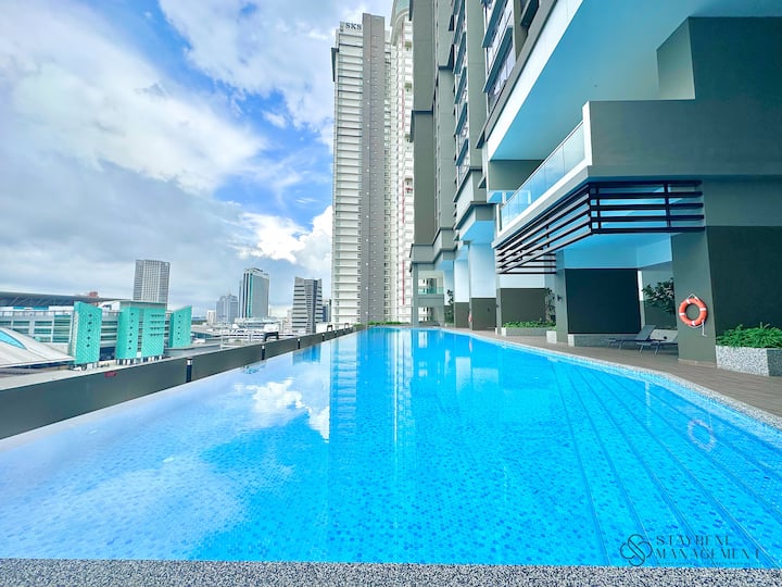 Twin Tower•2br Dual Key 7pax Wifi Mahjong/near Ciq - Singapore