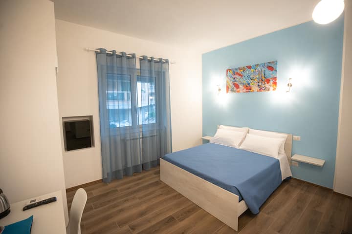 Blue Room Private Bathroom - Romecoming Ostiense - Roma