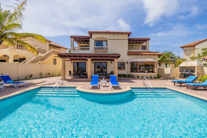 Amazing 4br Villa At Golf Club W/ Large Pool & Bbq - Aruba