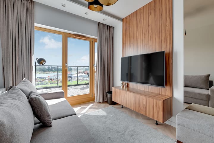 Riverview Apartment With Sauna&gym - Gdańsk