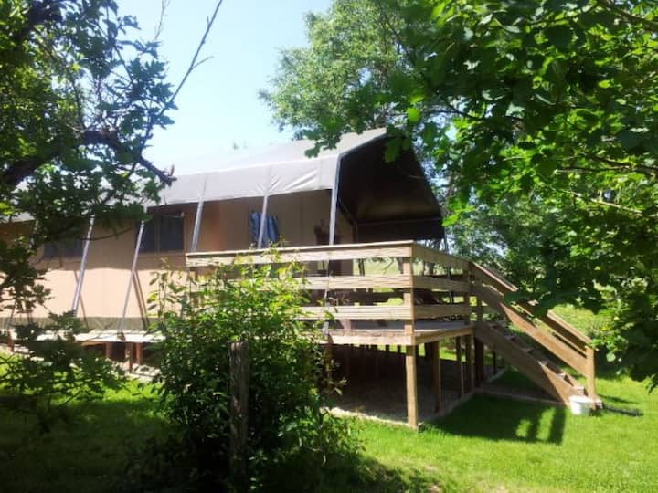 La Maison Au Romarin: Safaritent Marty - Naussac