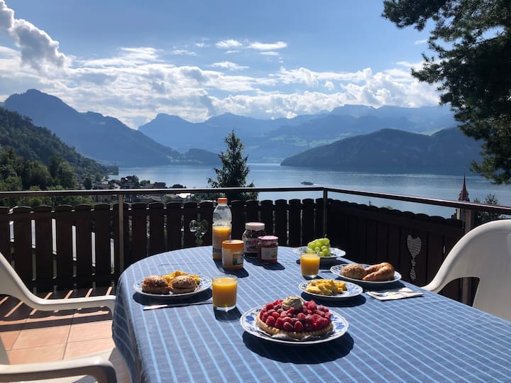 Chalet With Dream View And Garden - Weggis