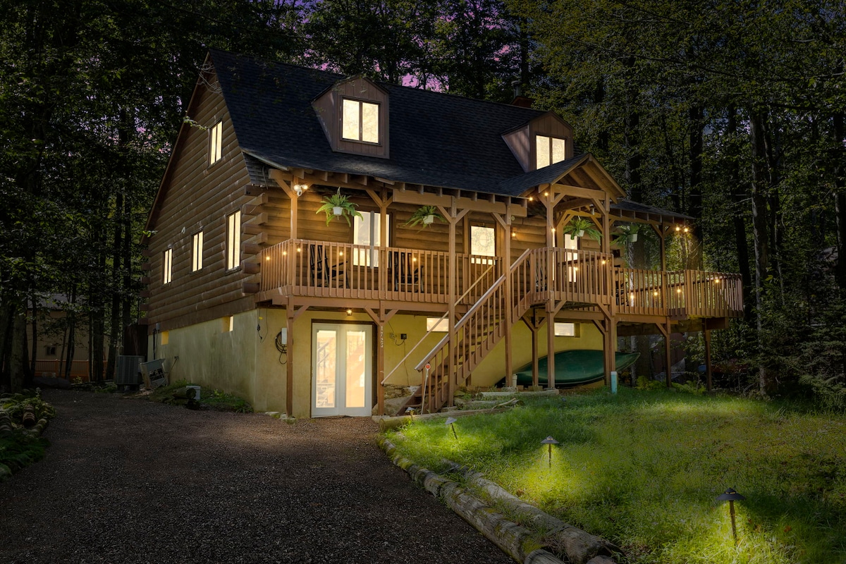 Rustic Luxury in the Poconos - 4 Room Log Cabin - Cabins for Rent in ...