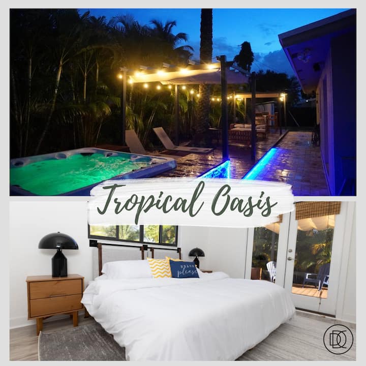 Escape & Relax W/ Jacuzzi + Patio, Fire Pit, Gym - Fort Lauderdale, FL