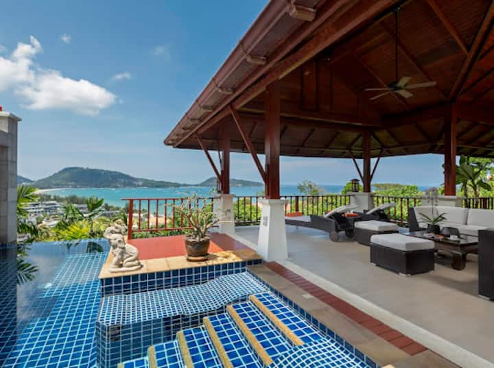 Stunning Sea & Sunset Views Villa Over Patong Bay - Patong Beach