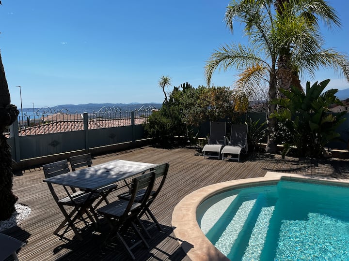 Chambre Indépendante Vue Mer Accès Privé & Piscine - Vence