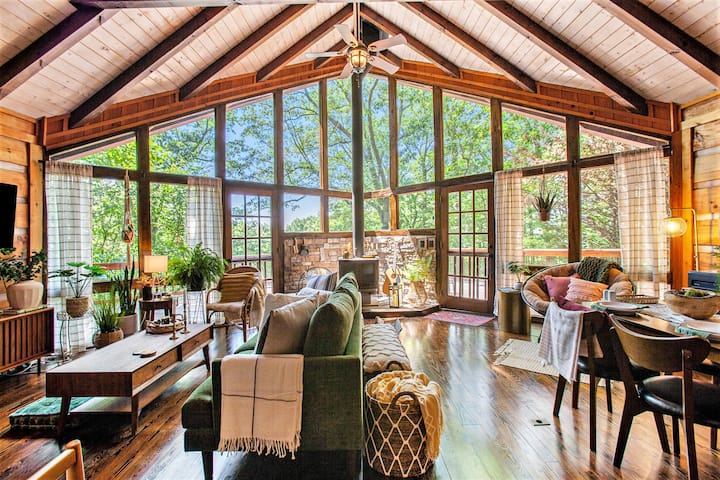 Chic Boho Cabin In The Trees! - Cherry Log, GA