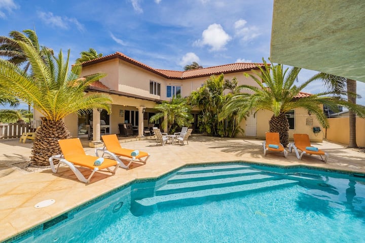 Amazing 4br4ba Villa W/ Pool & Birdsanctuary Views - Aruba