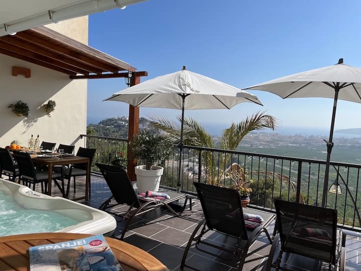 Casa Purple Met Privé Jacuzzi En Uitzicht Op Zee! - Almuñécar