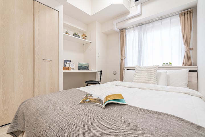 Sleek 1bd Apt W/ A/c In Kikukawa-shinjuku Line - Ginza